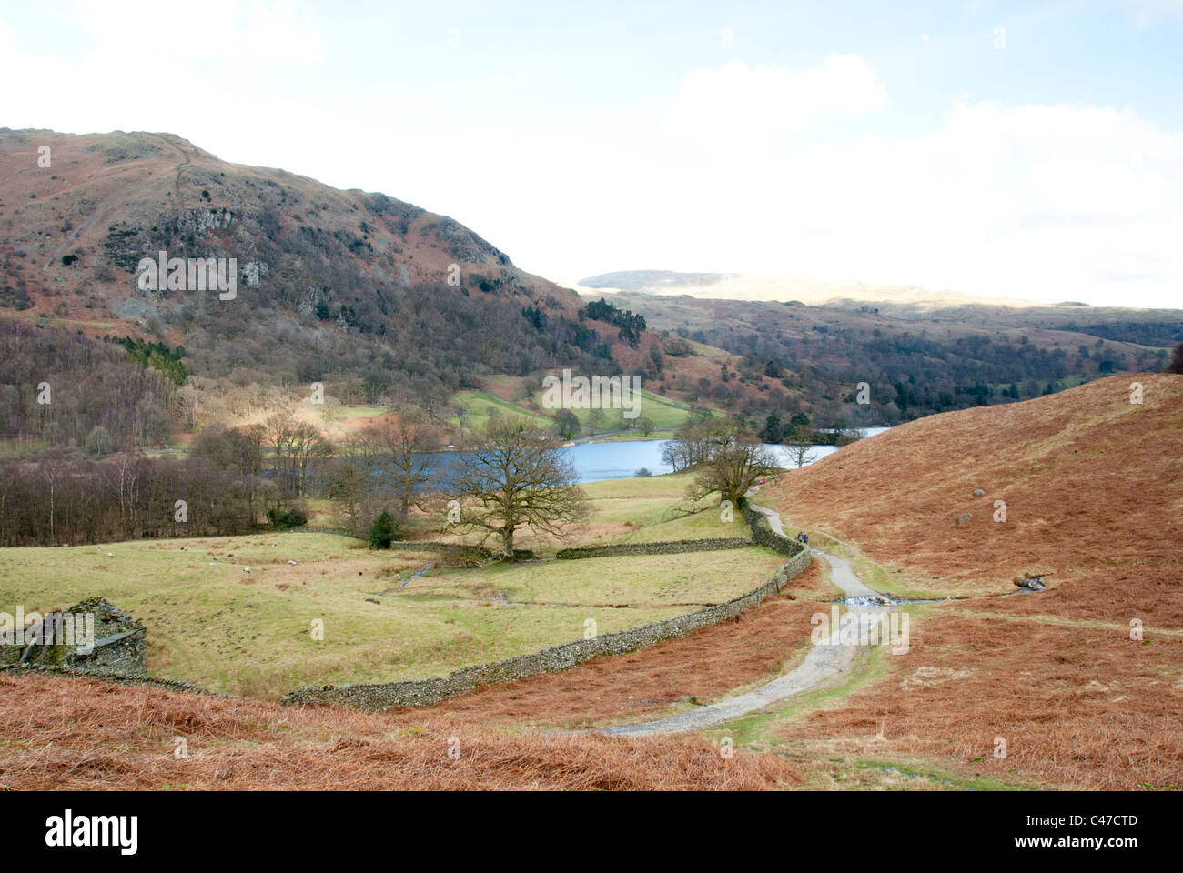 Walk around Rydal Water, Cumbria Stock Photo - Alamy