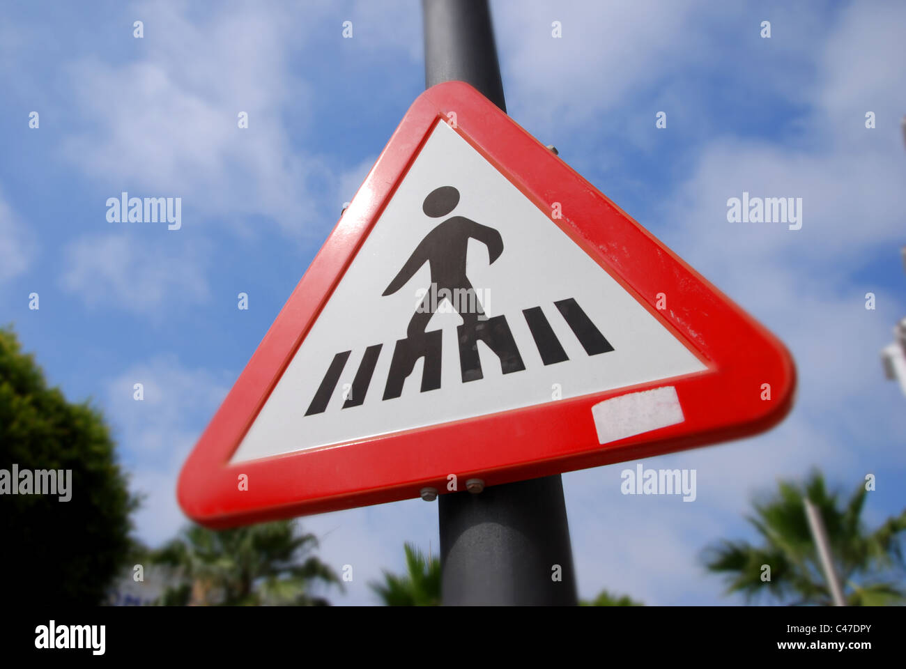 Pedestrian Crossing Sign Puerto Banus Spain Europe Stock Photo - Alamy