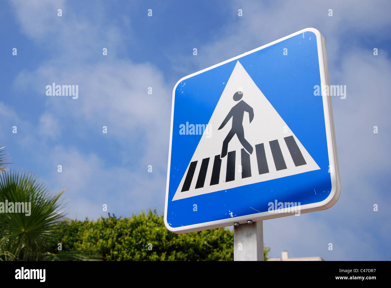 Pedestrian Crossing Sign Puerto Banus Spain Europe Stock Photo - Alamy