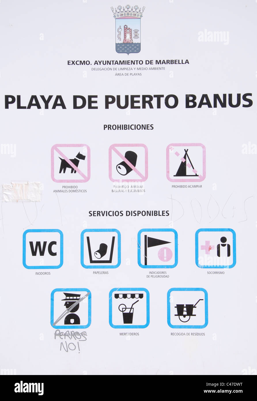 Prohibited items sign hi-res stock photography and images - Alamy