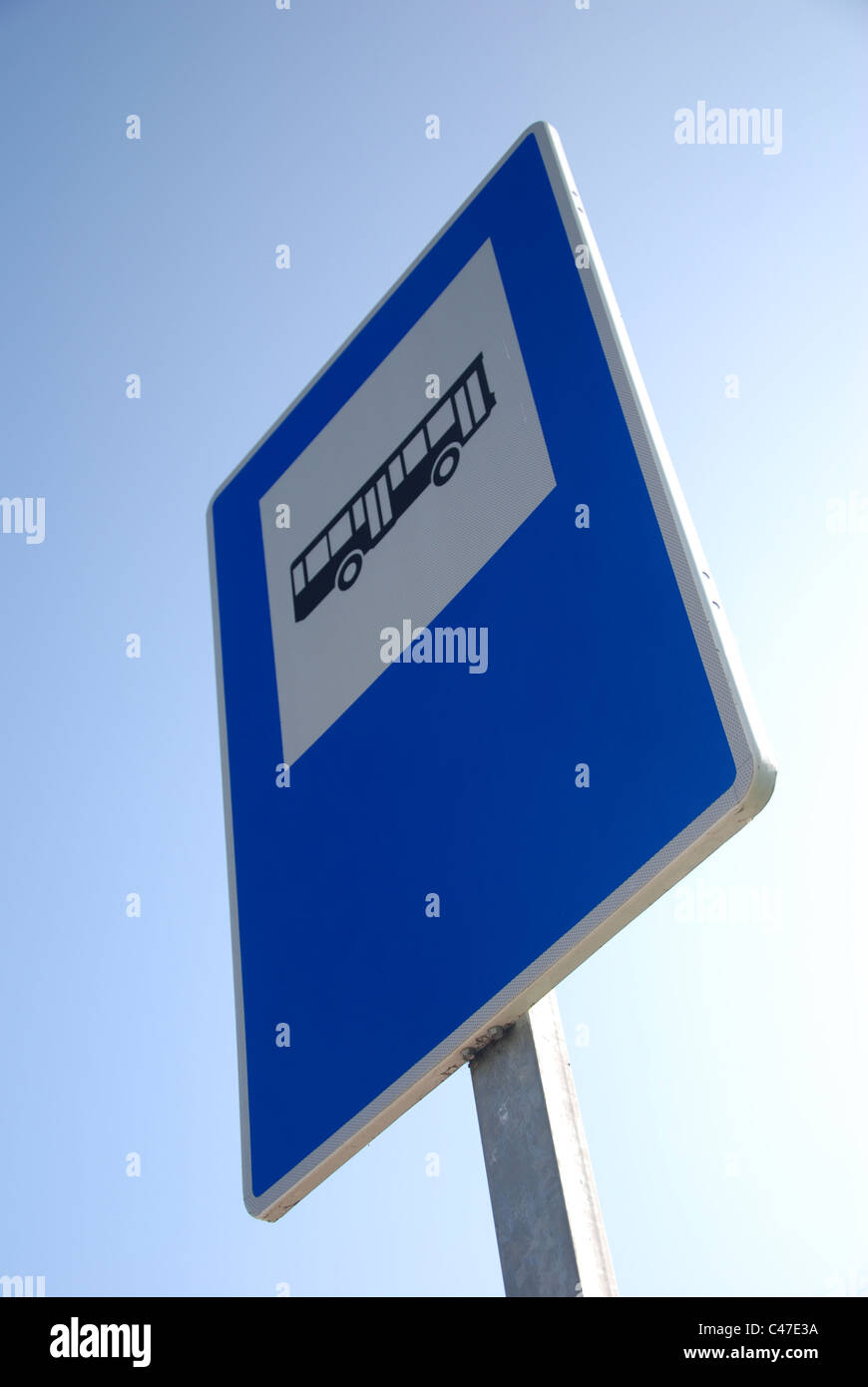 Bus Stop Sign Puerto Banus Spain Europe Stock Photo - Alamy