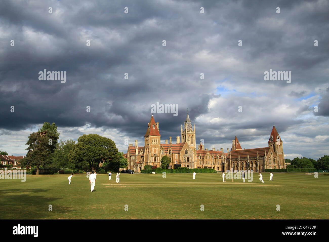 Cricket at Charterhouse School, Godalming, Surrey Stock Photo - Alamy