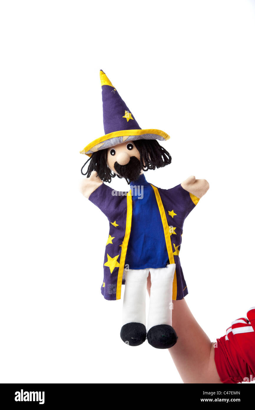 Wizard hand puppet Stock Photo - Alamy