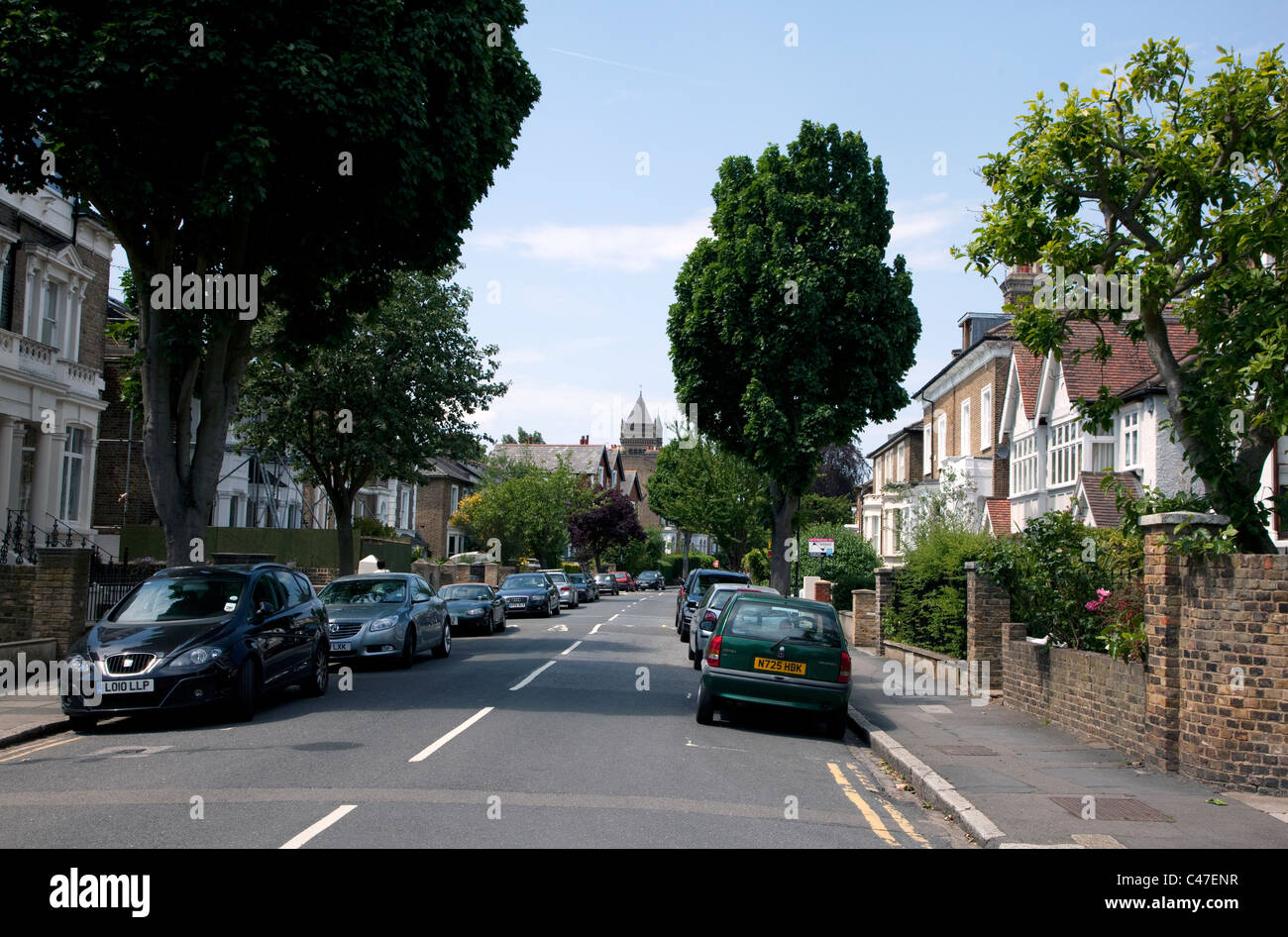 Typical residential street in Ealing, West London Stock Photo - Alamy