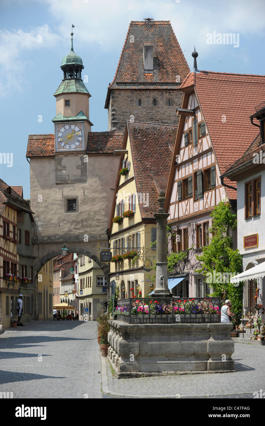 German famous medieval city rothenburg hi-res stock photography and ...