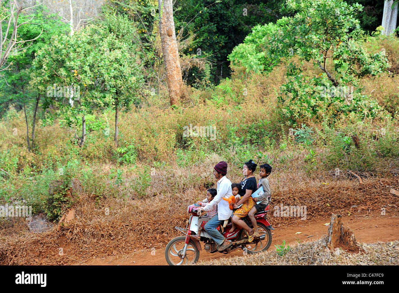 Five people on motorbike on hi-res stock photography and images - Alamy