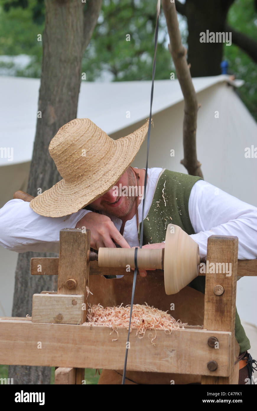 traditional wood turner Stock Photo - Alamy
