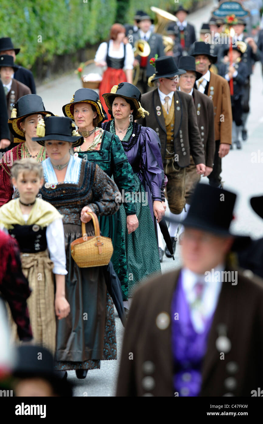 annual public parade of performers in historical costumes and old ...