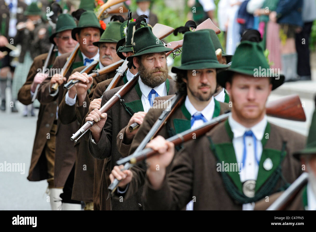 annual public parade of performers in historical costumes and old ...