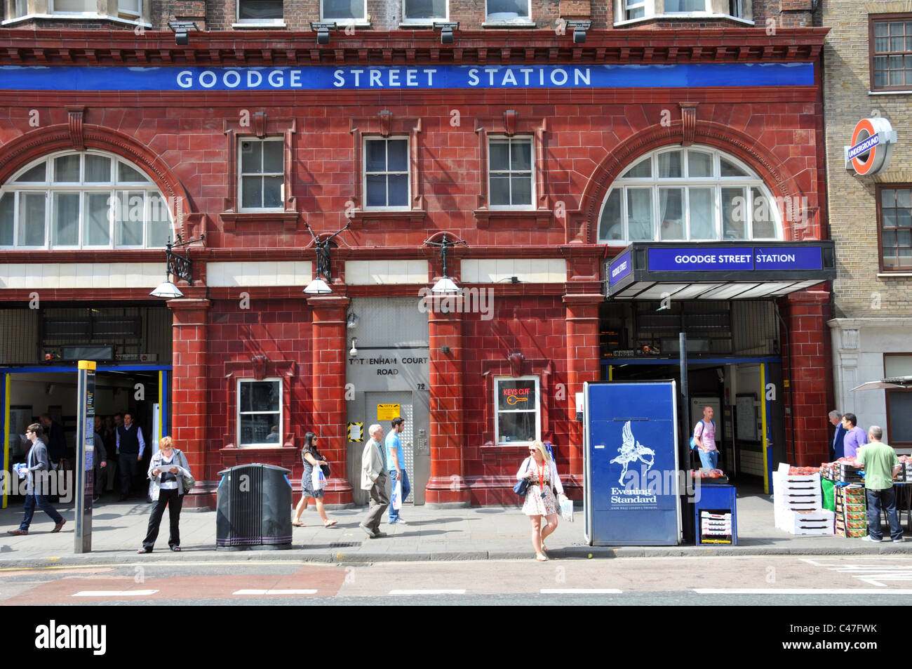 Goodge Street station Tottenham court road London Underground tube ...
