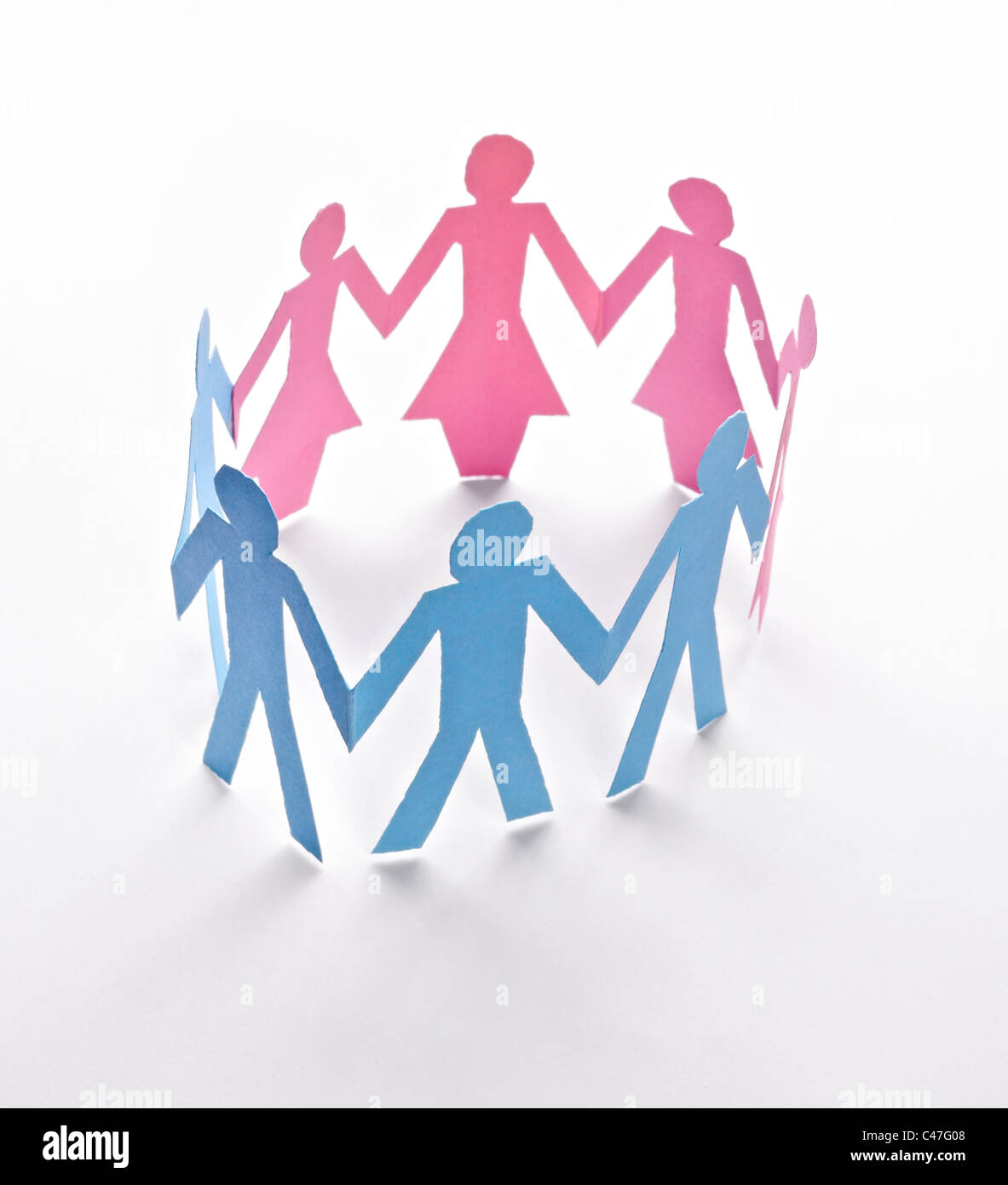 close up of paper people Stock Photo - Alamy