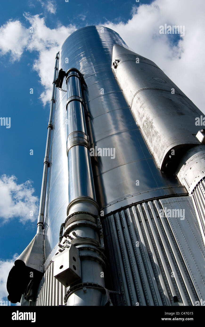 Looking up at a Convair Atlas Rocket from the Mercury Space Program ...
