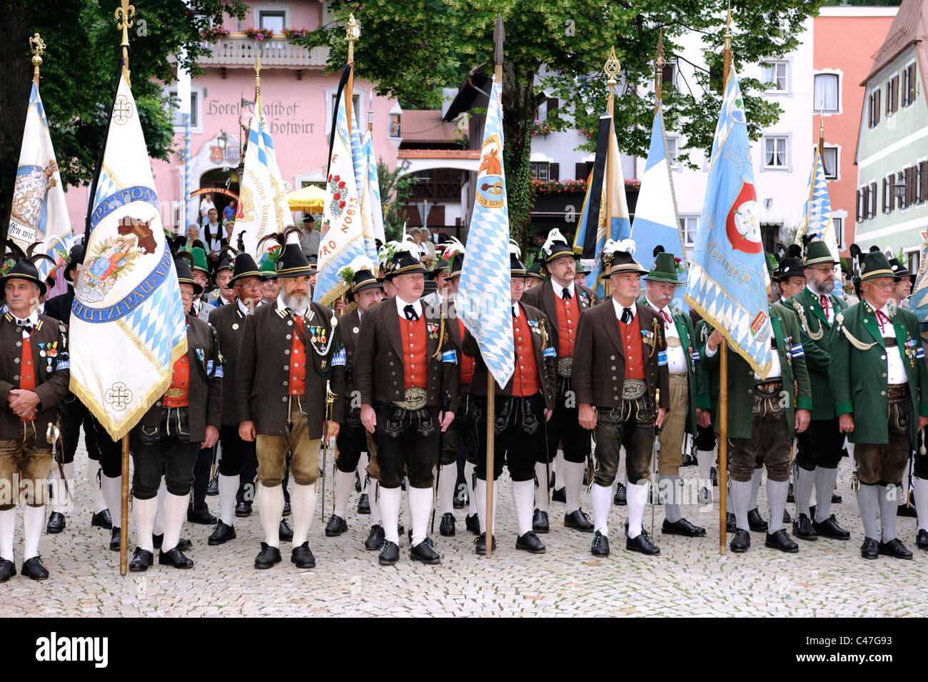 annual public parade of performers in historical costumes and old ...