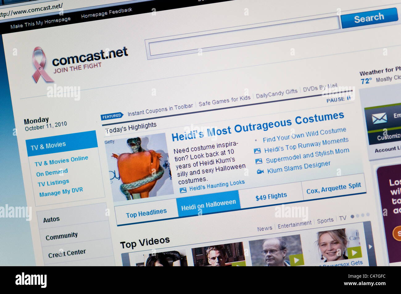 Comcast net hi-res stock photography and images - Alamy