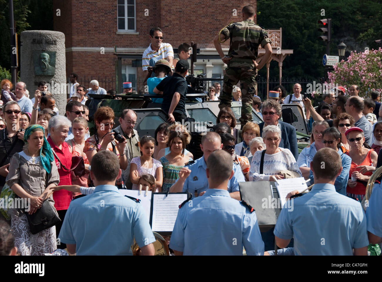 Paris, France, National Day, Bastille Day, 14th of July, People at ...