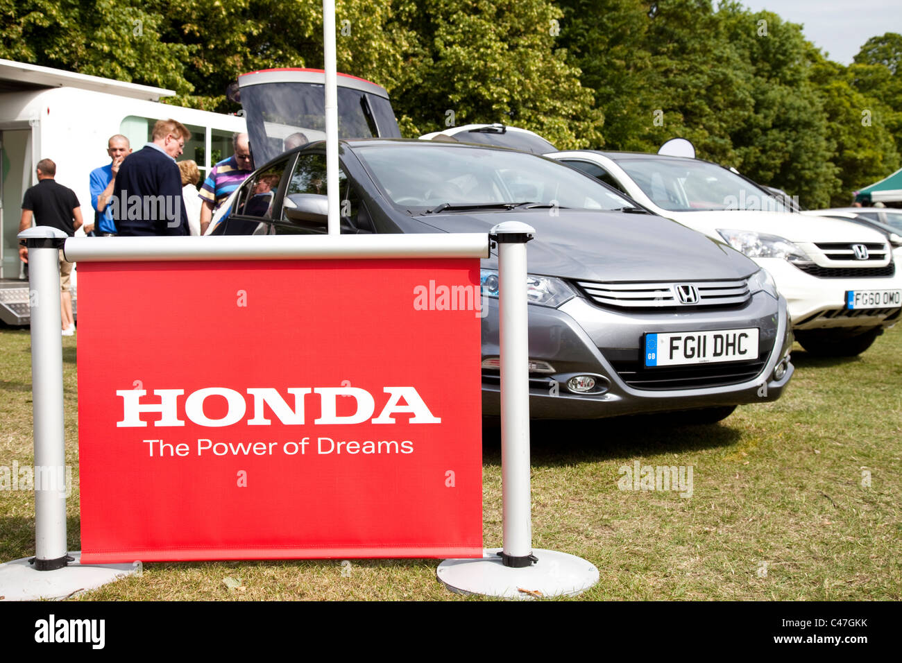 Honda car dealership promotion at a motorshow event England UK Stock ...