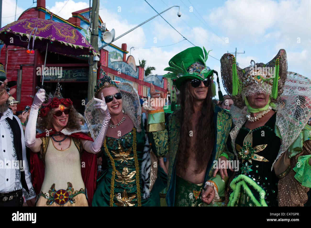 The "Royal Family" at Nimbin's Mardi Grass festival which protests ...