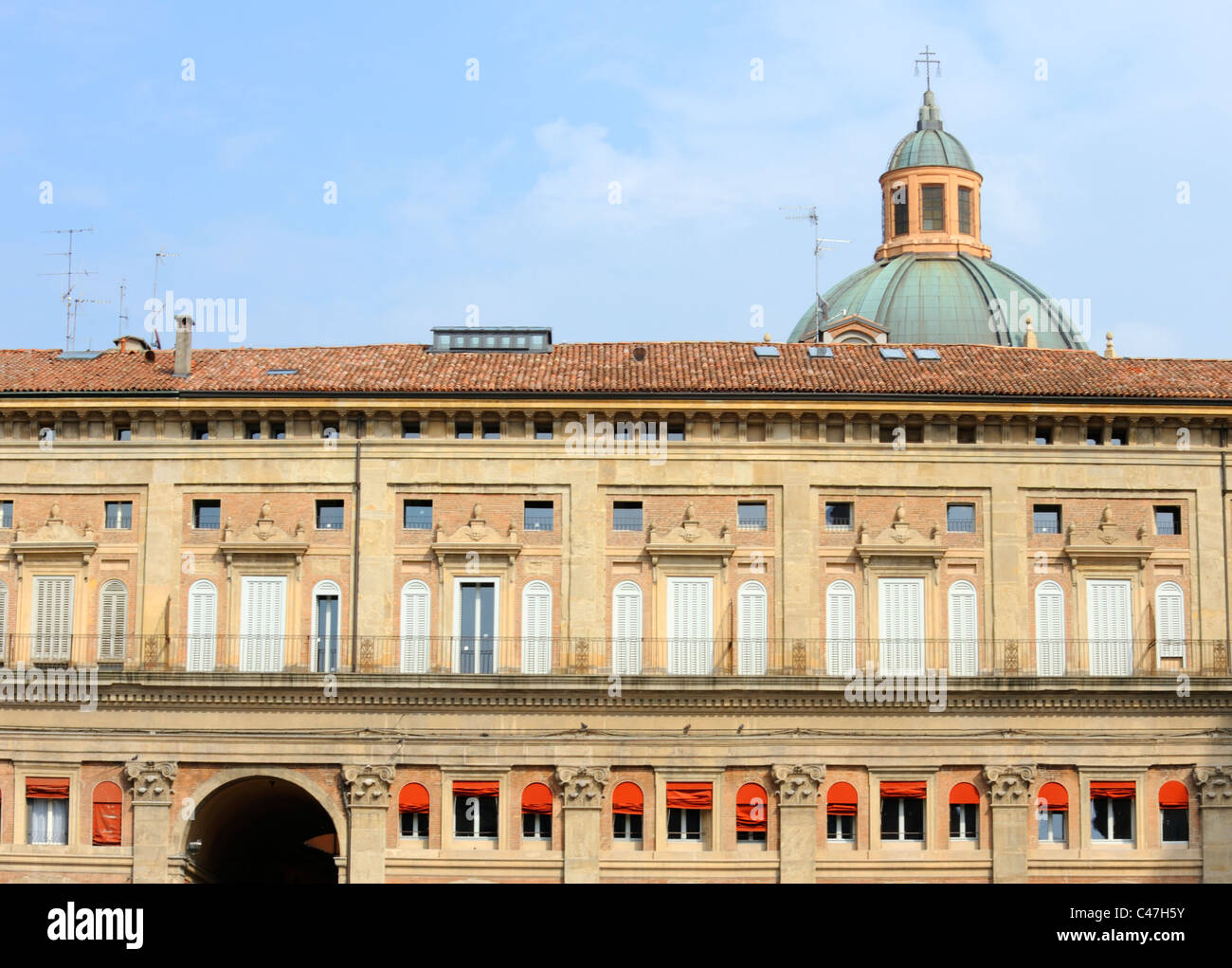 Architecture of the Quadrilatero in Bologna Stock Photo - Alamy