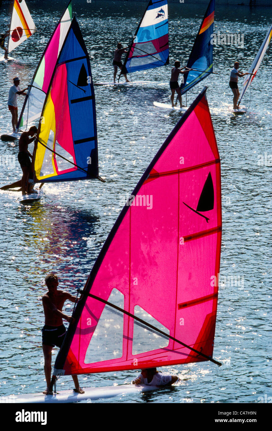 Learn windsurfing hi-res stock photography and images - Alamy