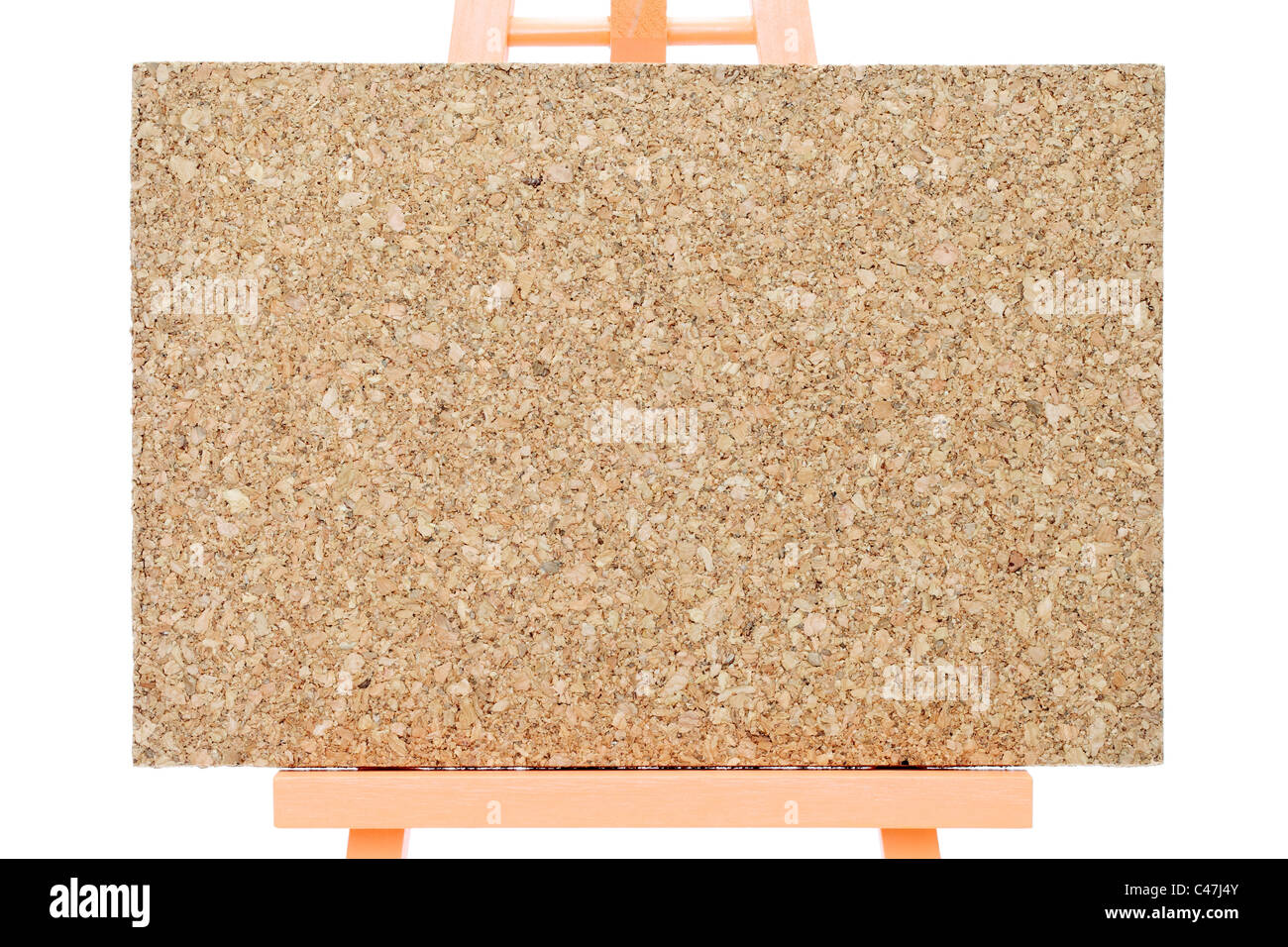 Cork board isolated on easel, white background Stock Photo - Alamy