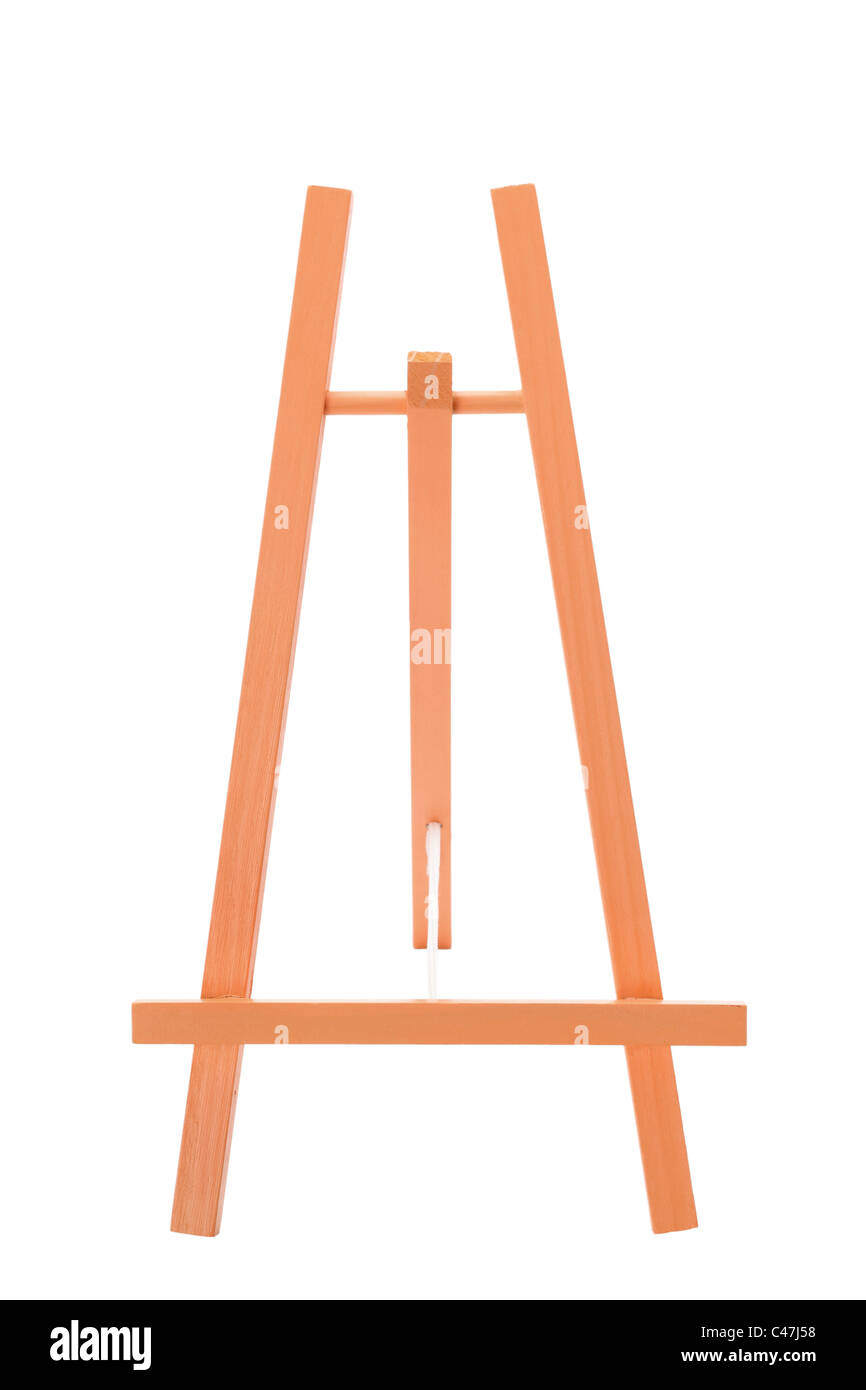 Easel isolated on white background Stock Photo - Alamy