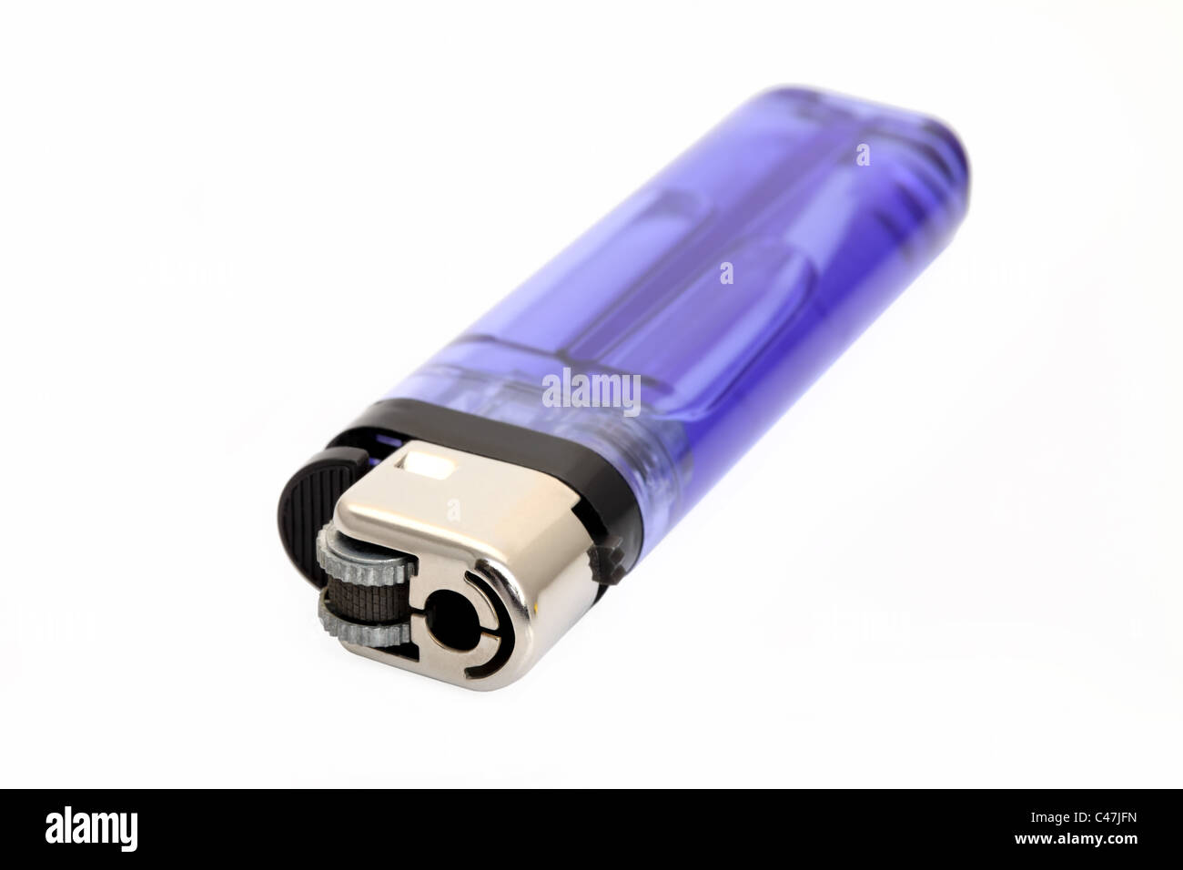 Plastic lighter isolated on white background Stock Photo - Alamy