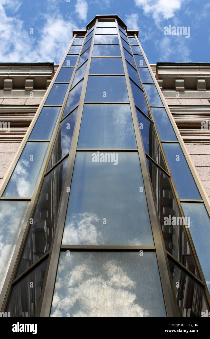 reflection of sky in windows Stock Photo - Alamy