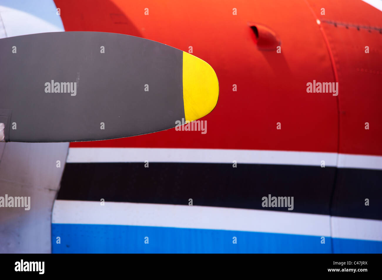 Detail of plane propeller Stock Photo - Alamy