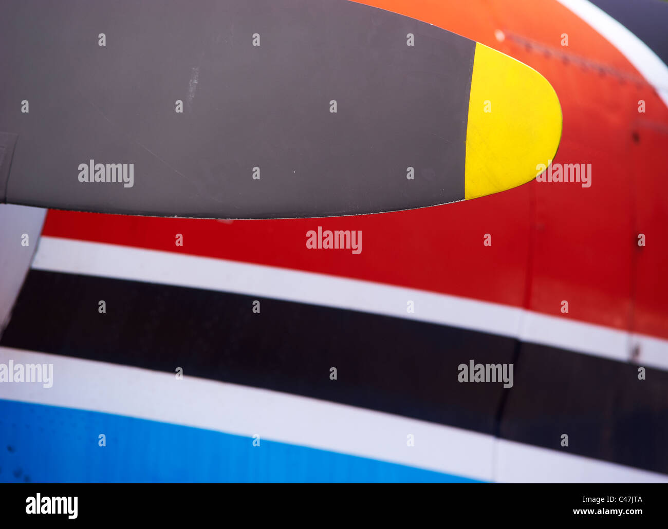 Detail of plane propeller Stock Photo - Alamy