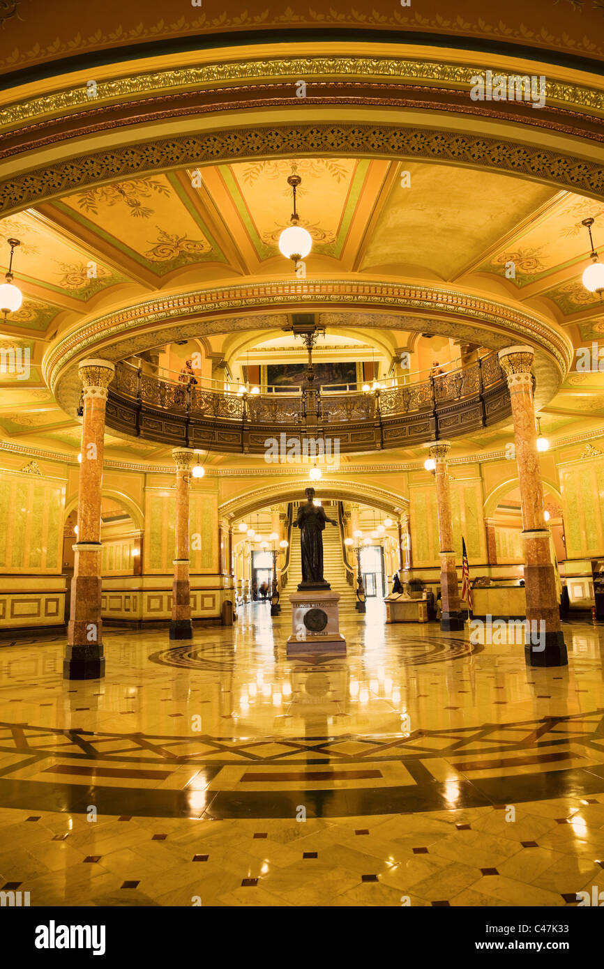 Springfield, Illinois - interior of State Capitol Building Stock Photo ...