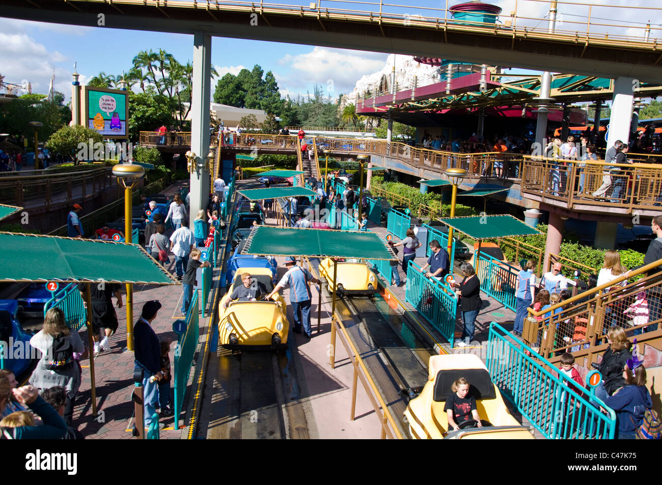 Autopia Ride at Disneyland Stock Photo - Alamy