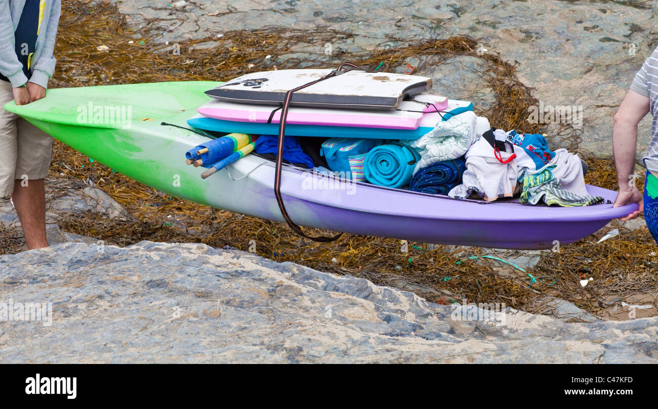 Carry kayak beach hi-res stock photography and images - Alamy
