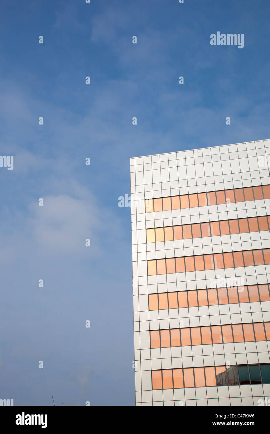 Modern office building with colorful windows Stock Photo - Alamy