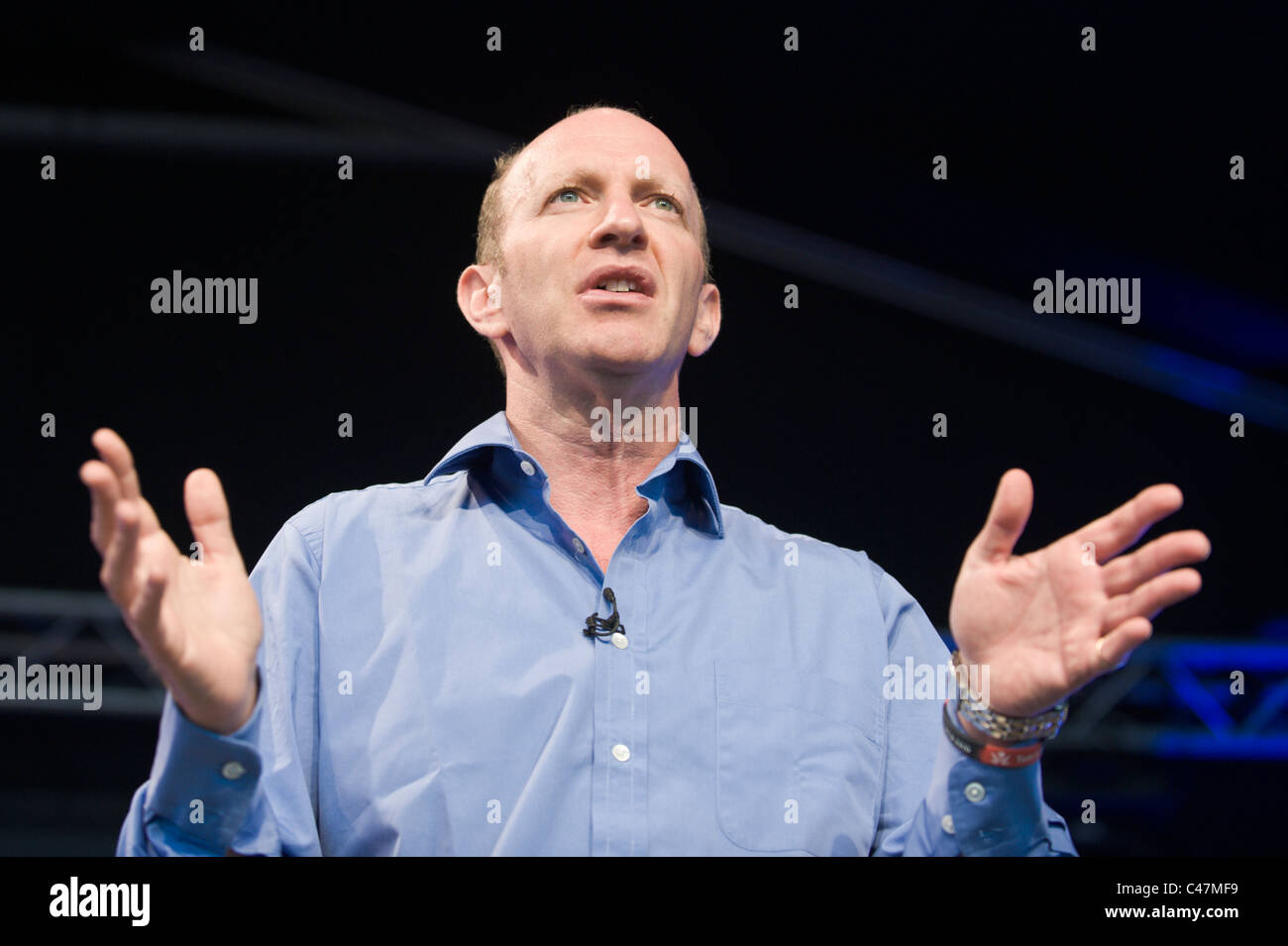 Simon Sebag Montefiore historian writer author pictured at Hay Festival ...