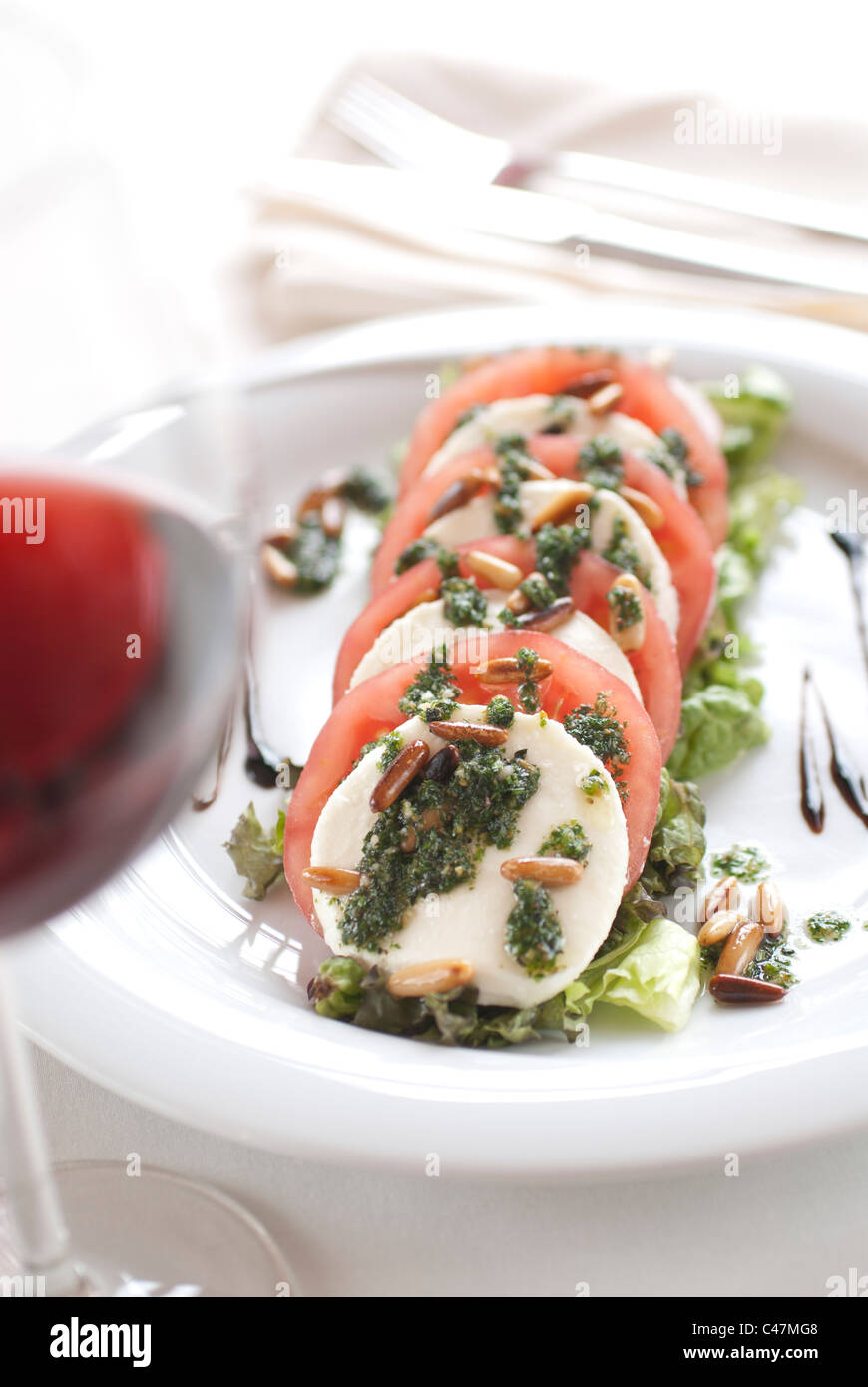 caprese salad, salad, mozzarella, cheese, caprese, basil, tomato,oil ...