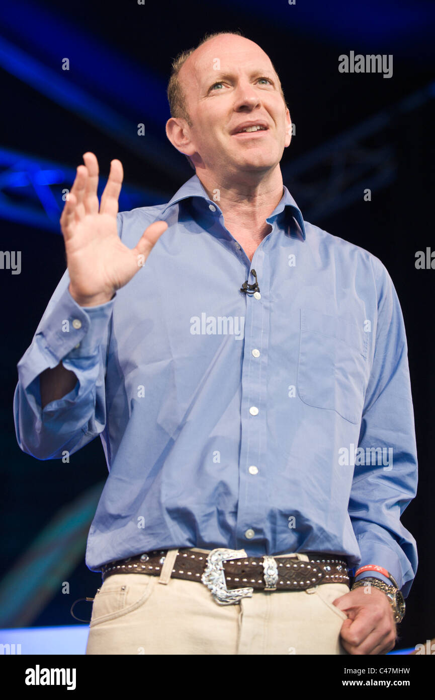 Simon Sebag Montefiore historian writer author pictured at Hay Festival ...