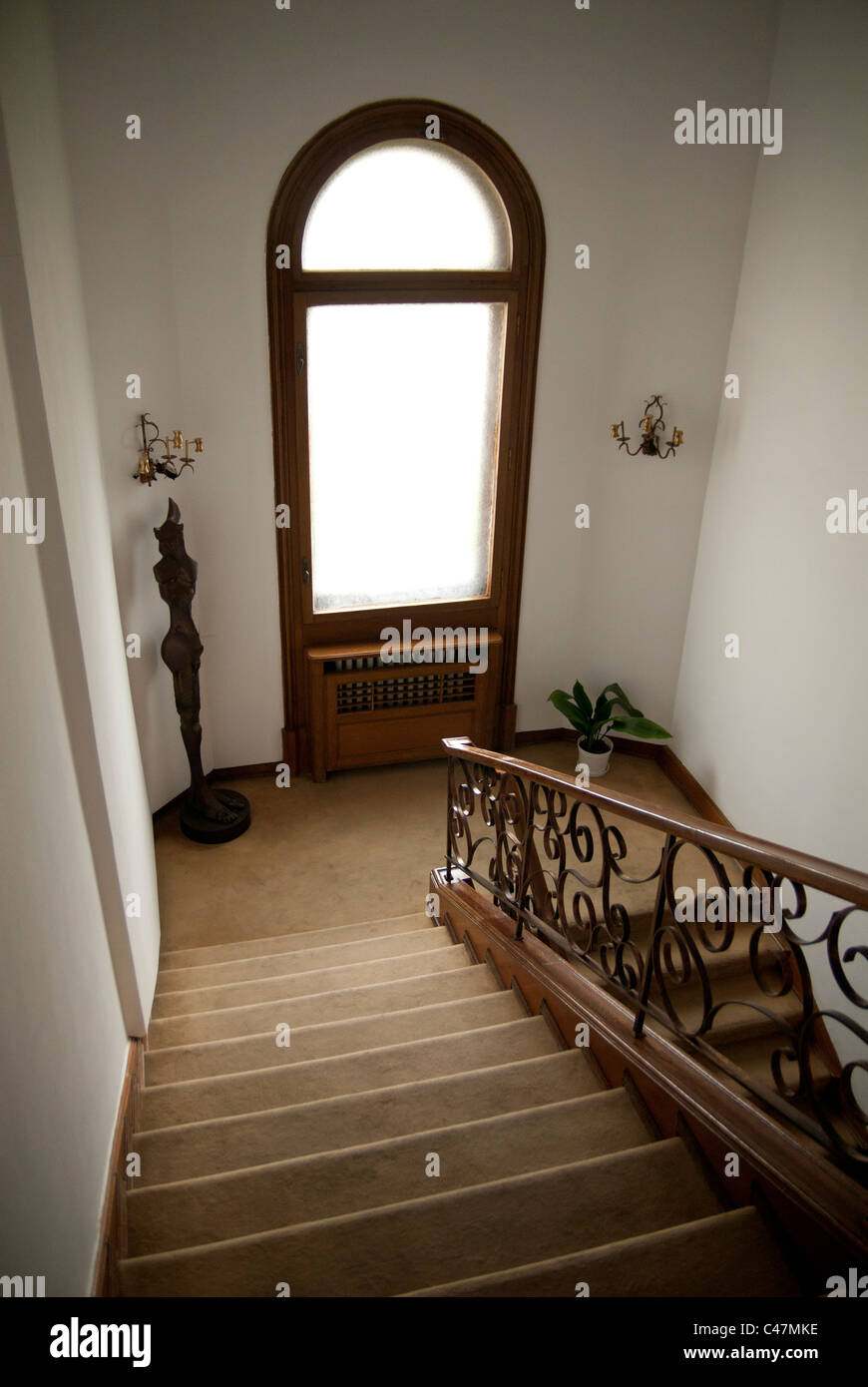 staircase,looking down,interior, hallway Stock Photo - Alamy