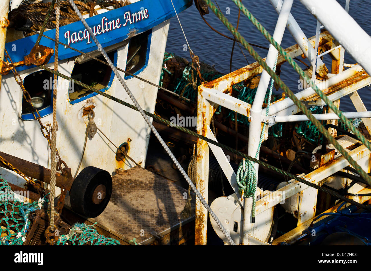 Scallop fishing boat at Kirkcudbright, Dumfries and Galloway, Scotland ...