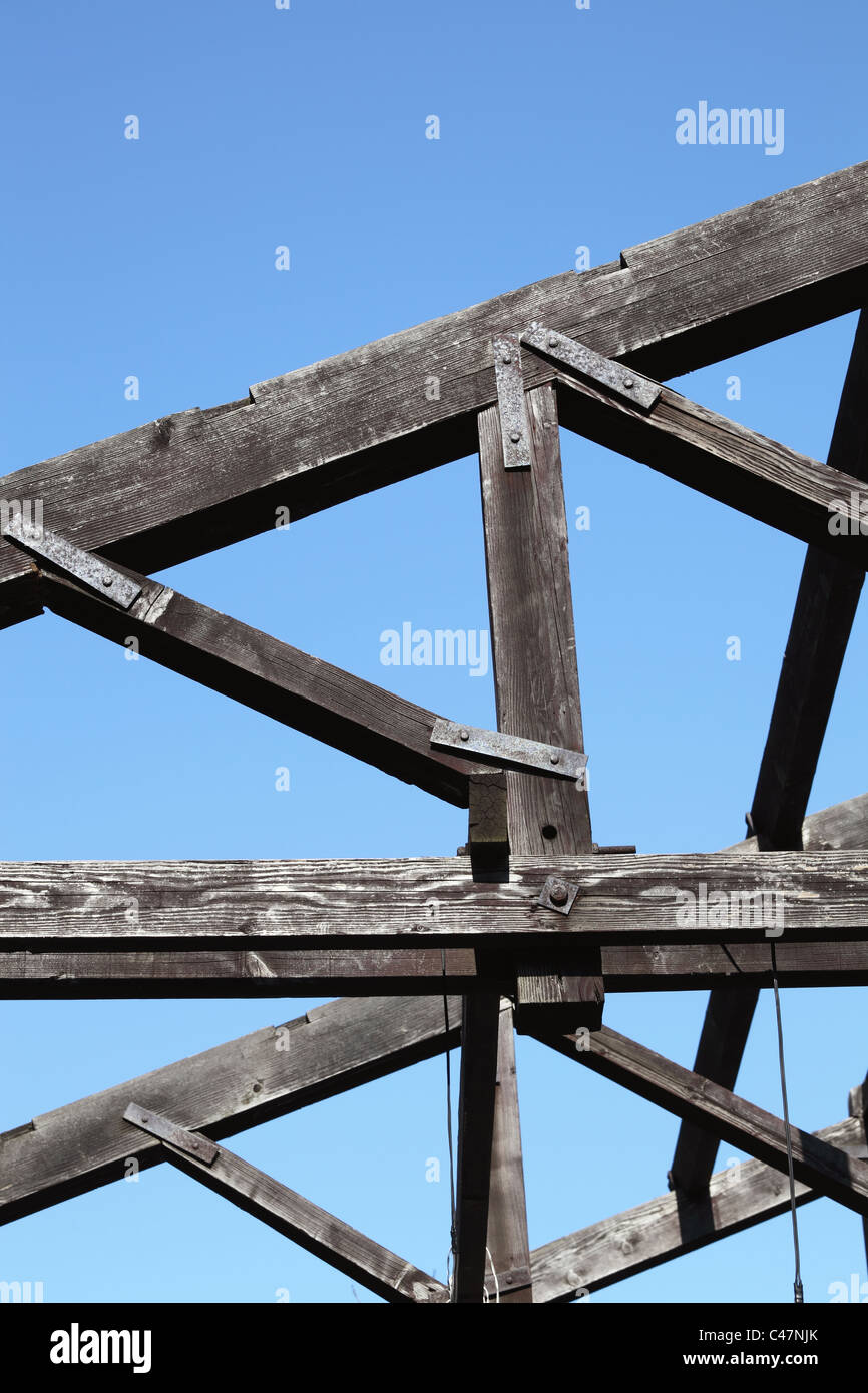 Broken wood beam hi-res stock photography and images - Alamy