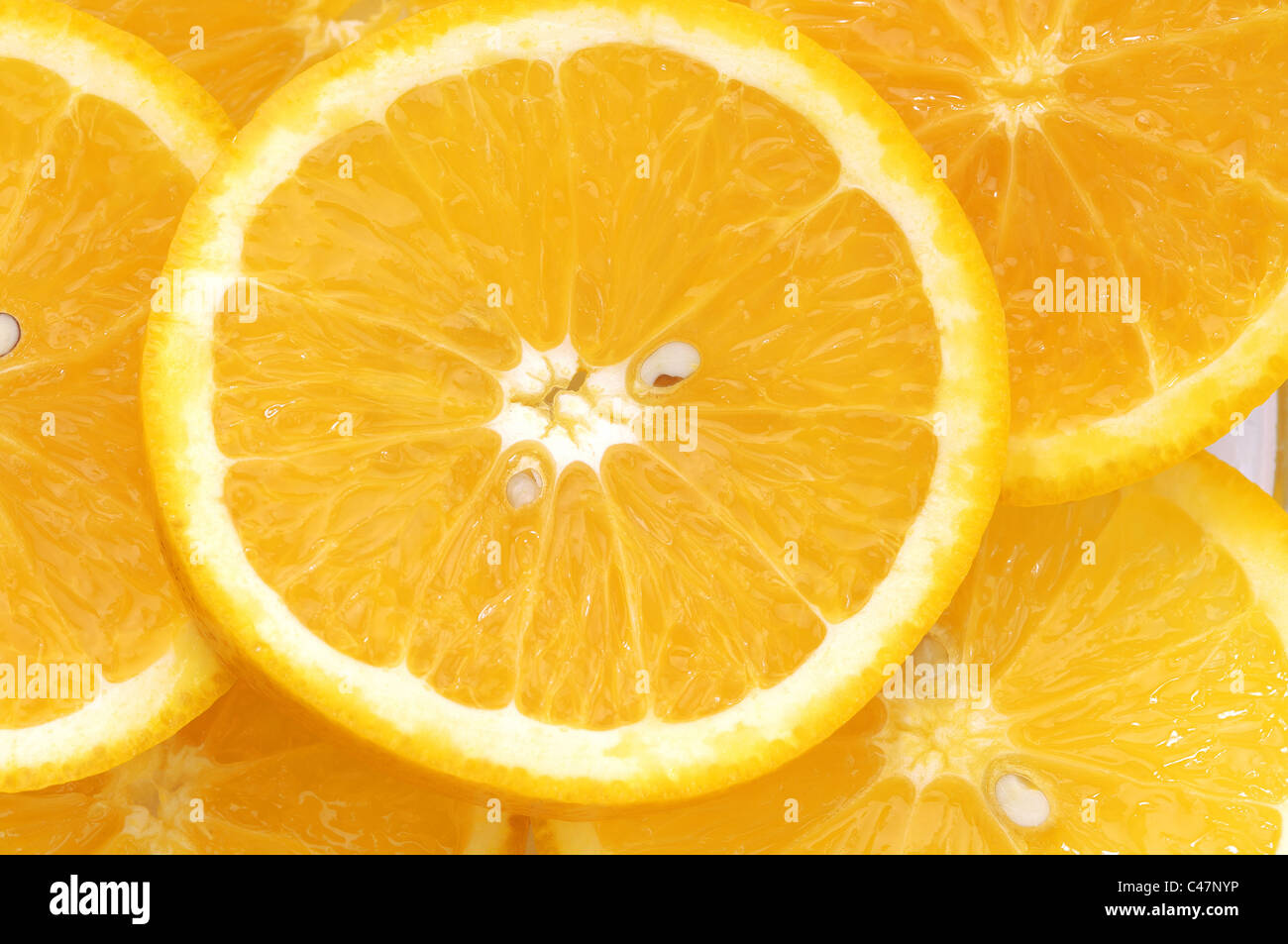 Close-up of orange slices Stock Photo - Alamy