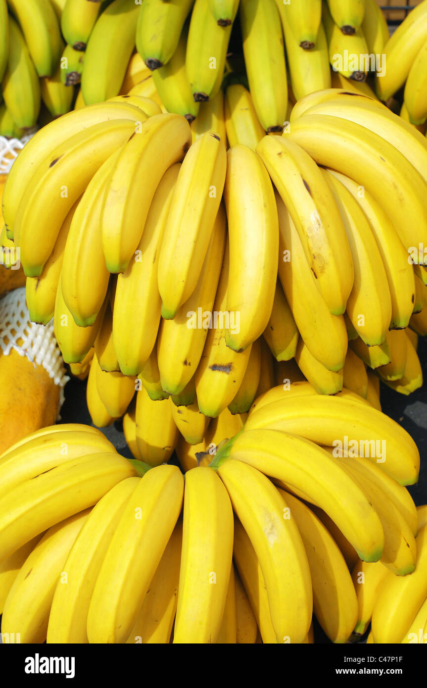 Close-up of bunch of bananas Stock Photo - Alamy