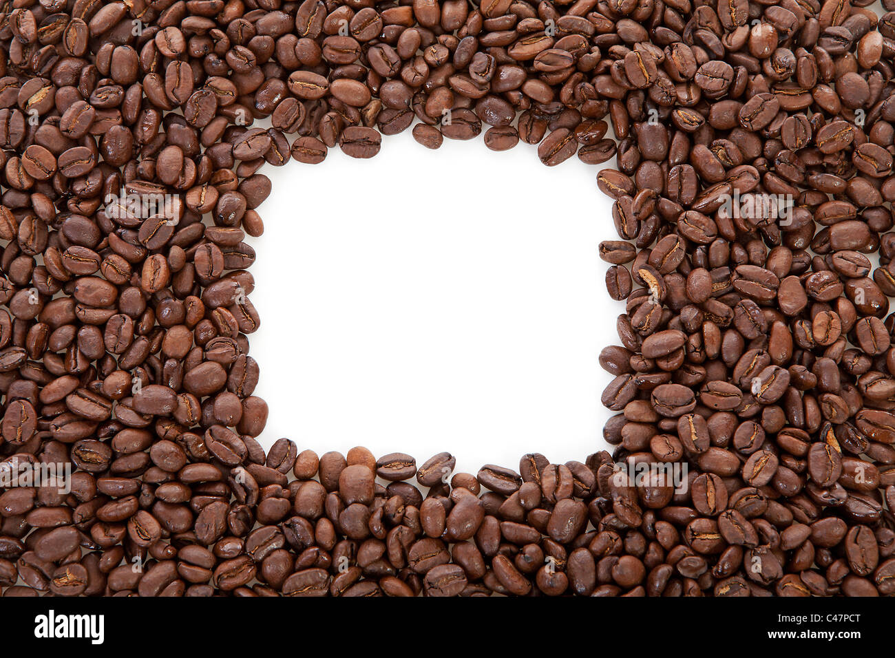 Coffee beans over white background with space for your text Stock Photo ...