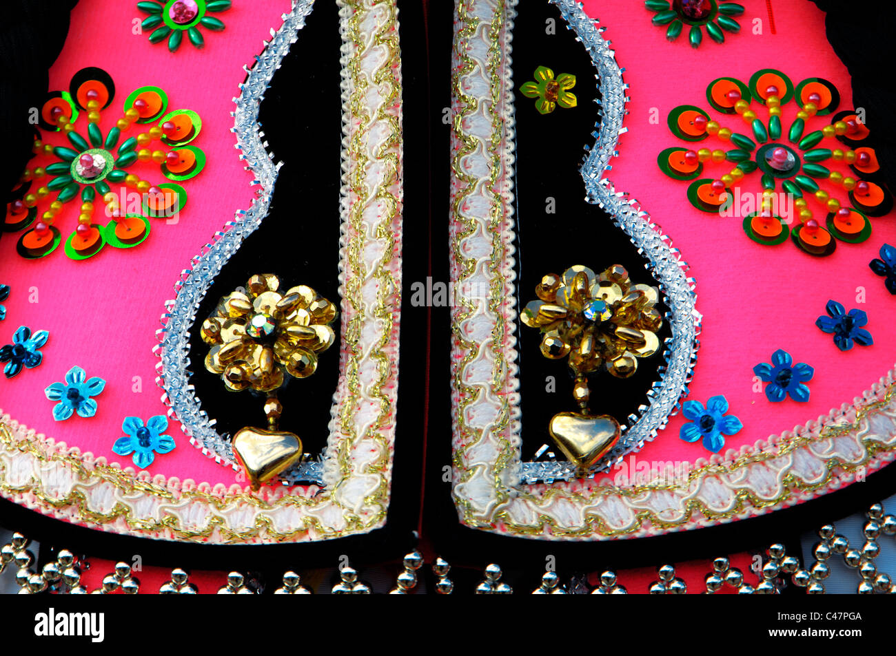 Close-up of embroidery on a fabric, Taiwan Stock Photo - Alamy
