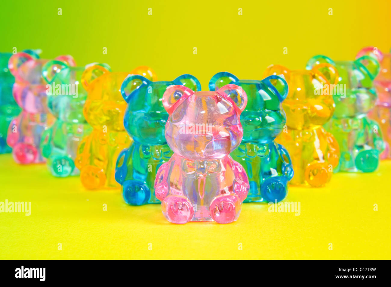 Miniature colorful teddy bears Stock Photo - Alamy