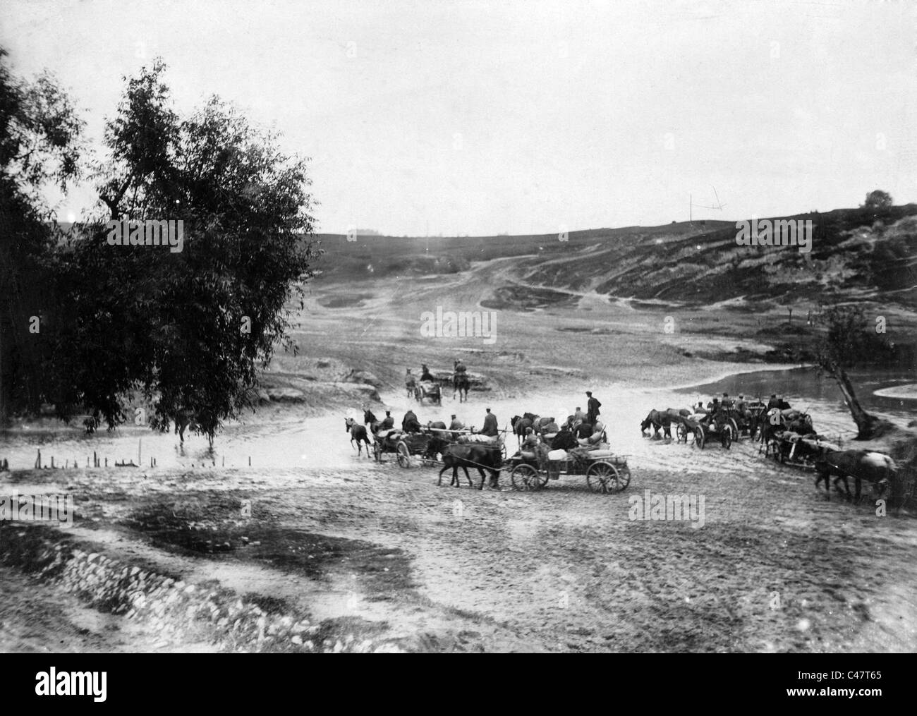 German soldiers river crossing eastern front hi-res stock photography ...
