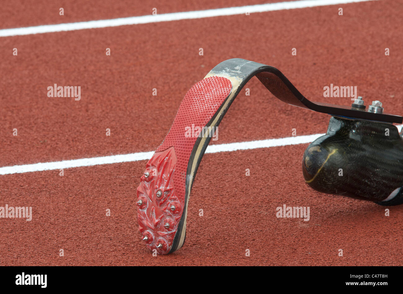 artificial leg at paralympic world cup, manchester, may 2011 Stock ...