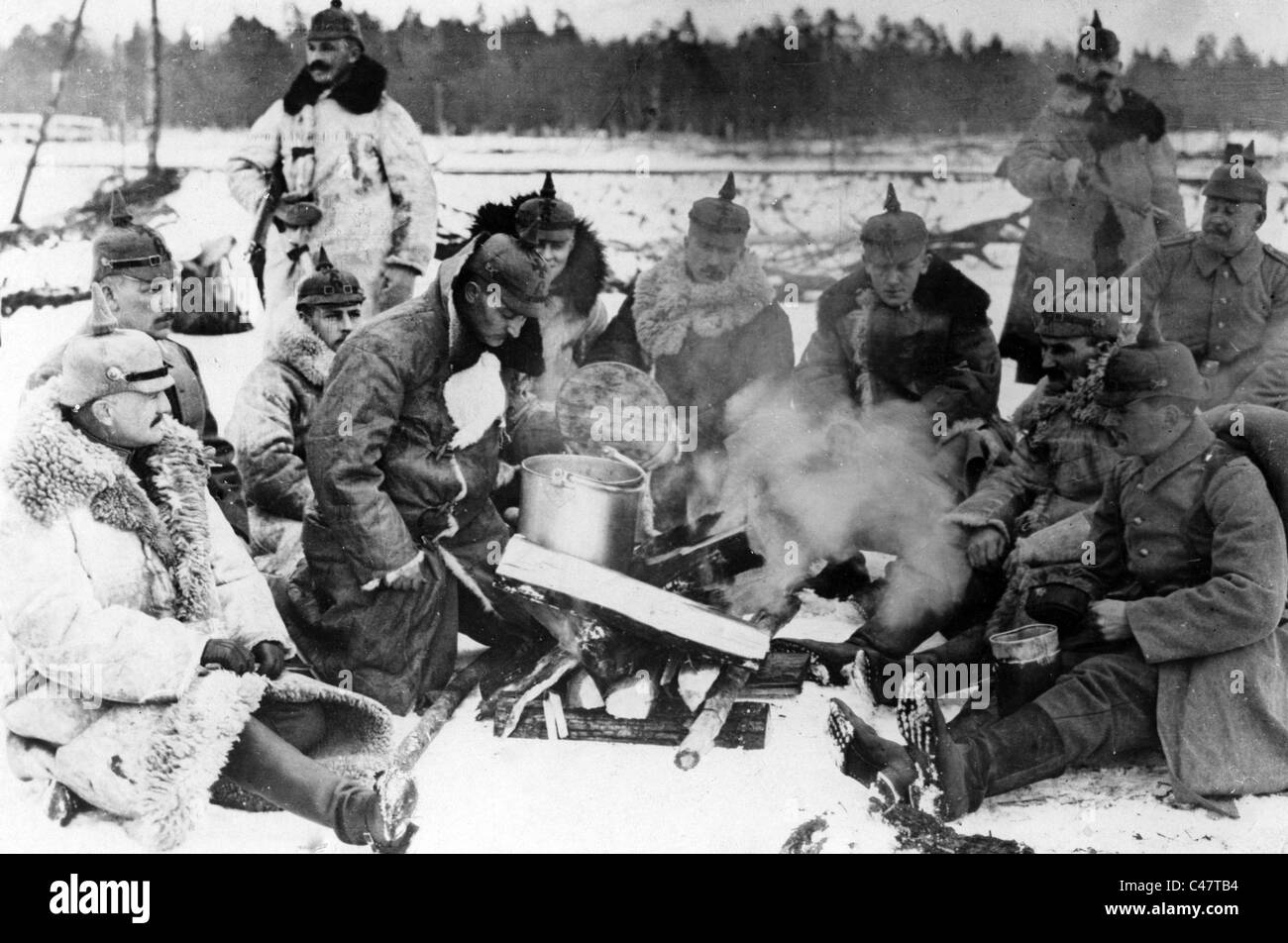 Picket in the Pinsk Marshes, 1916 Stock Photo - Alamy