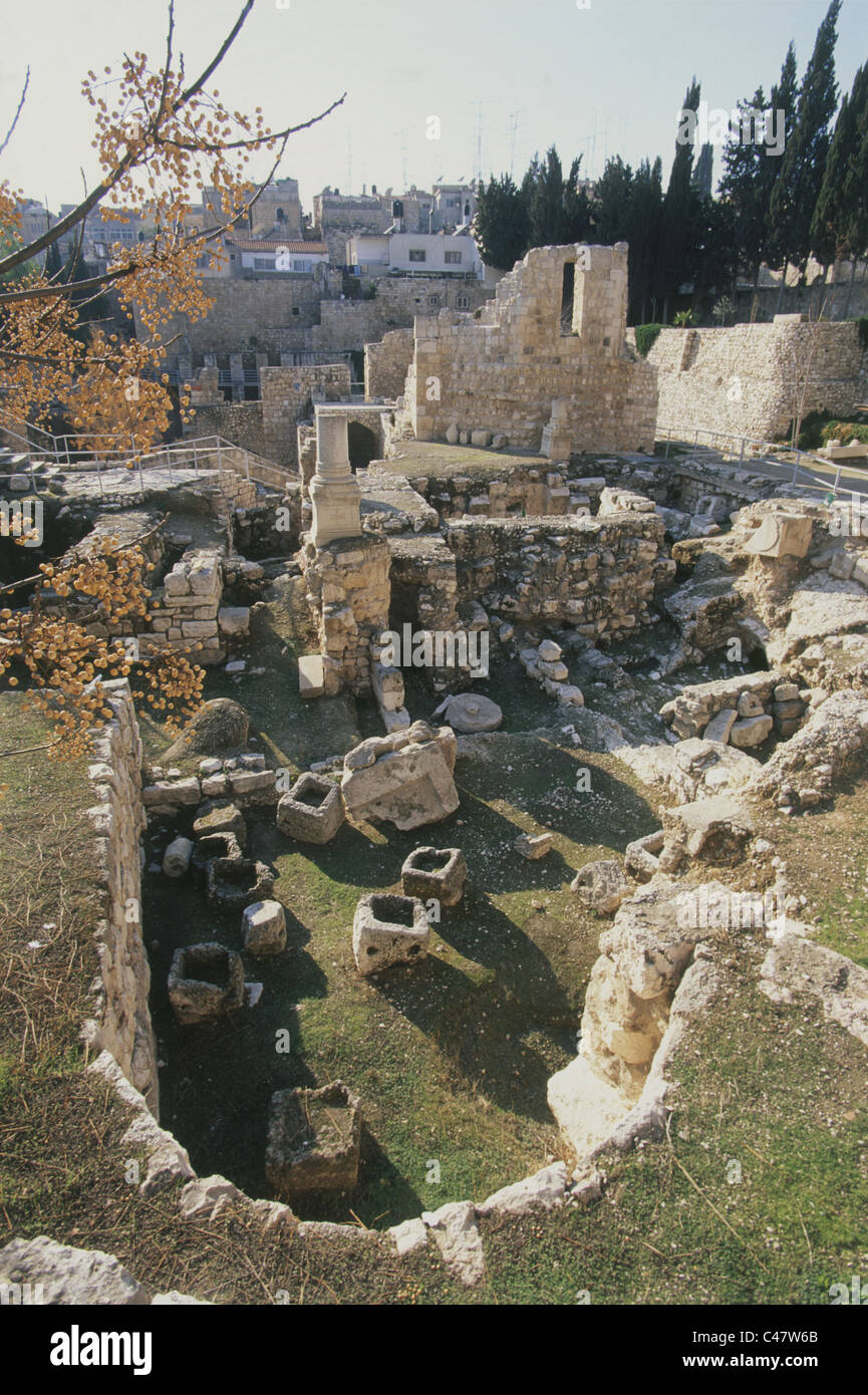 Photograph of the ancient pool of Bethesda Stock Photo - Alamy