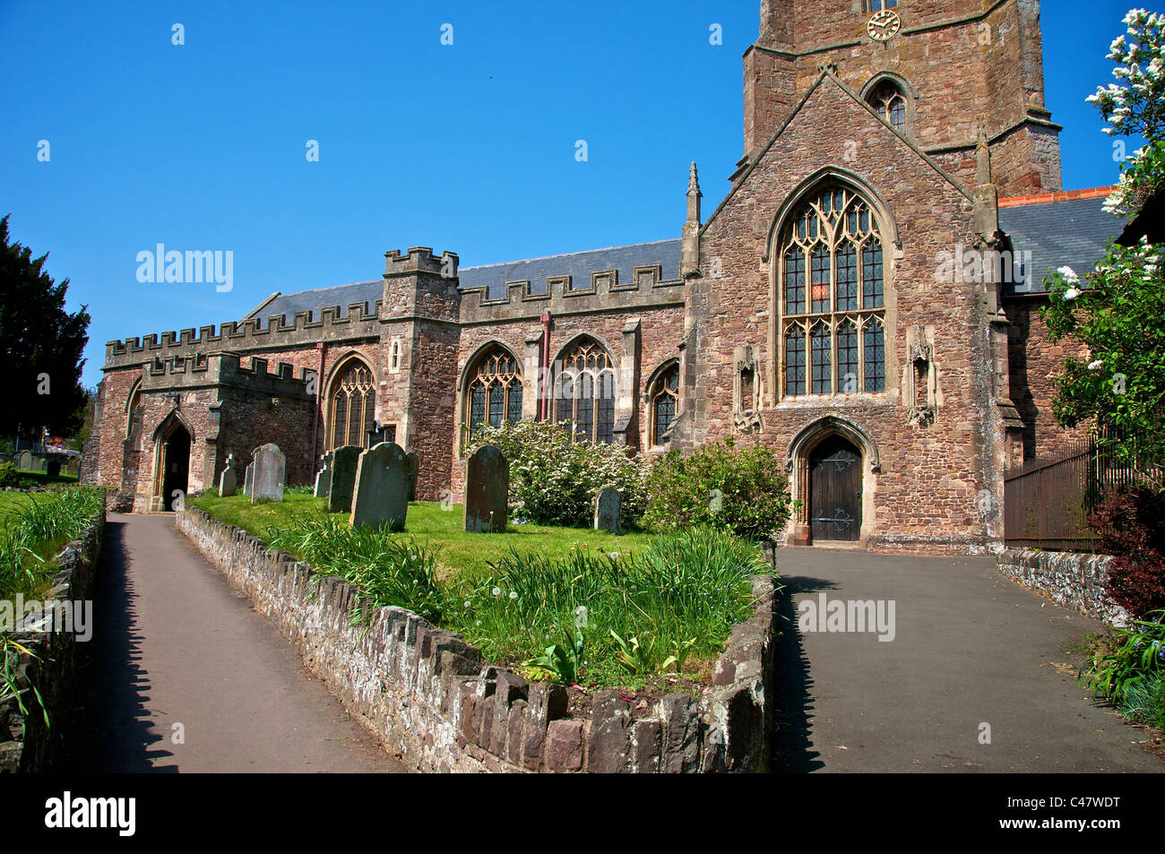 Dunster Priory Church Somerset UK Stock Photo - Alamy