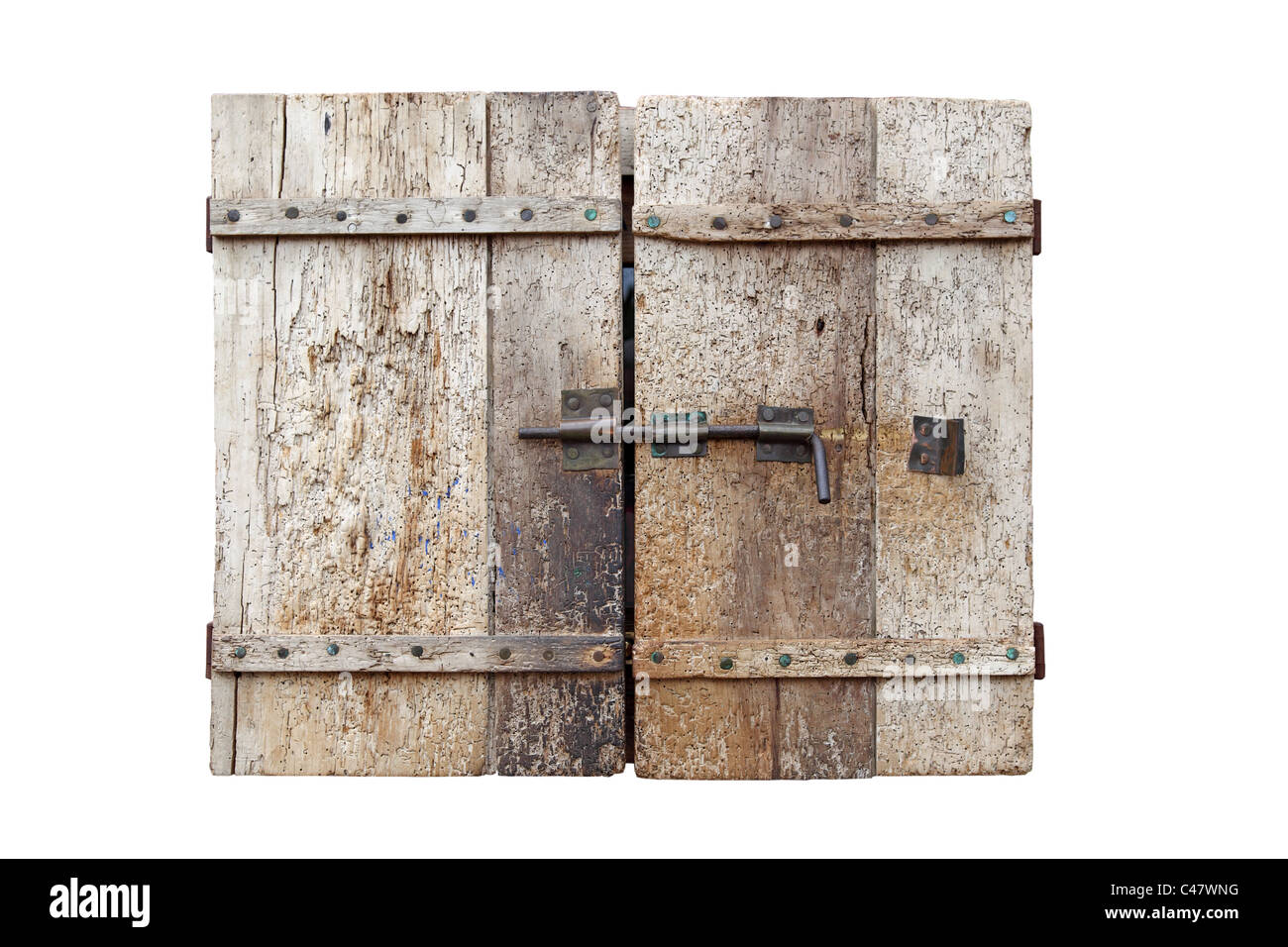 Wooden construction fence Cut Out Stock Images & Pictures - Alamy